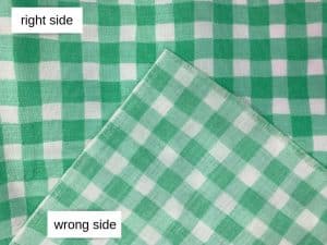 Right Side vs. Wrong Side of Fabric - The Ruffled Purse®