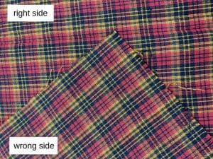 Right Side vs. Wrong Side of Fabric - The Ruffled Purse®