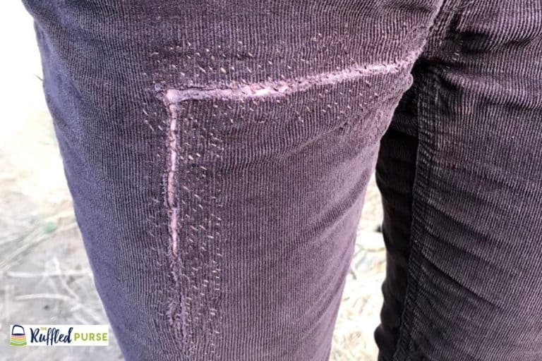 How to Fix a Rip in Pants - The Ruffled Purse®