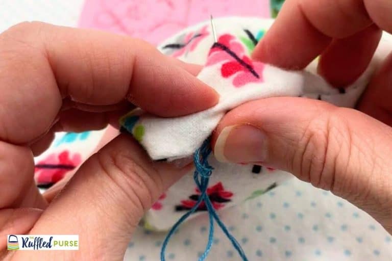 How to Finish a Stitch in Hand Sewing - The Ruffled Purse®