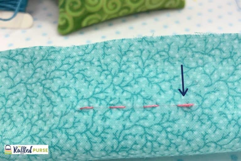 How to Finish a Stitch in Hand Sewing - The Ruffled Purse®