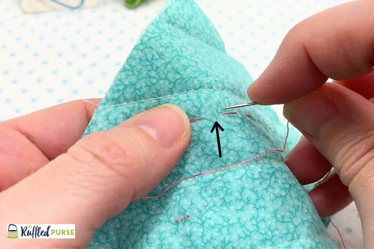 How to Finish a Stitch in Hand Sewing - The Ruffled Purse®