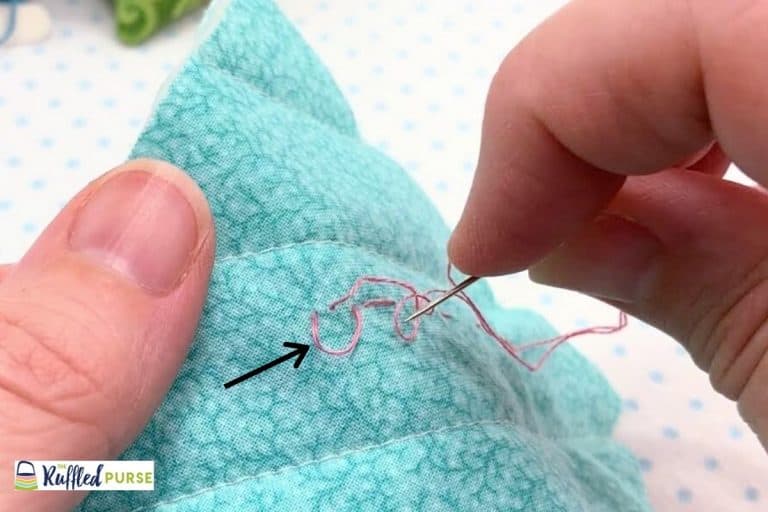 How to Finish a Stitch in Hand Sewing - The Ruffled Purse®