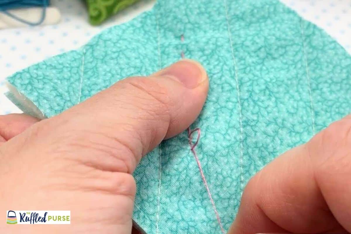 How to Finish a Stitch in Hand Sewing - The Ruffled Purse®