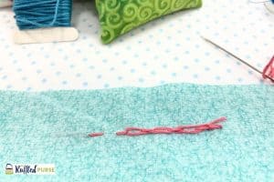 How to Finish a Stitch in Hand Sewing - The Ruffled Purse®