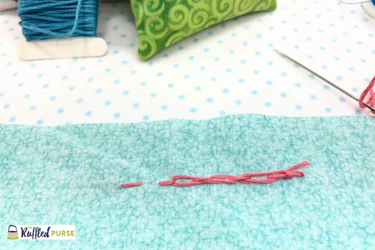 How to Finish a Stitch in Hand Sewing - The Ruffled Purse®