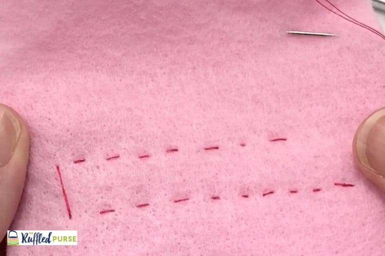 How to Do the Running Stitch - The Ruffled Purse®