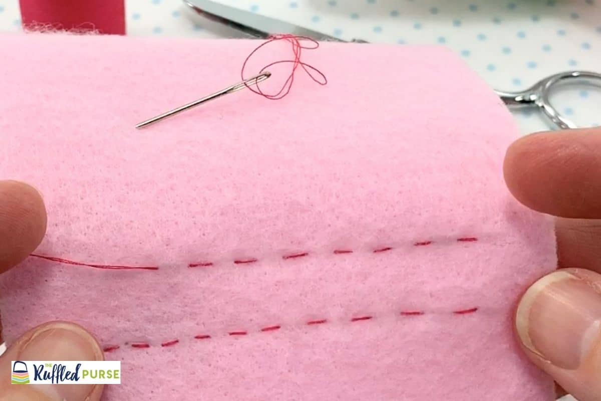 How to Do the Running Stitch - The Ruffled Purse®