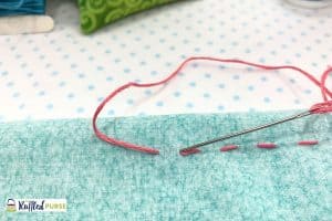 How to Finish a Stitch in Hand Sewing - The Ruffled Purse®