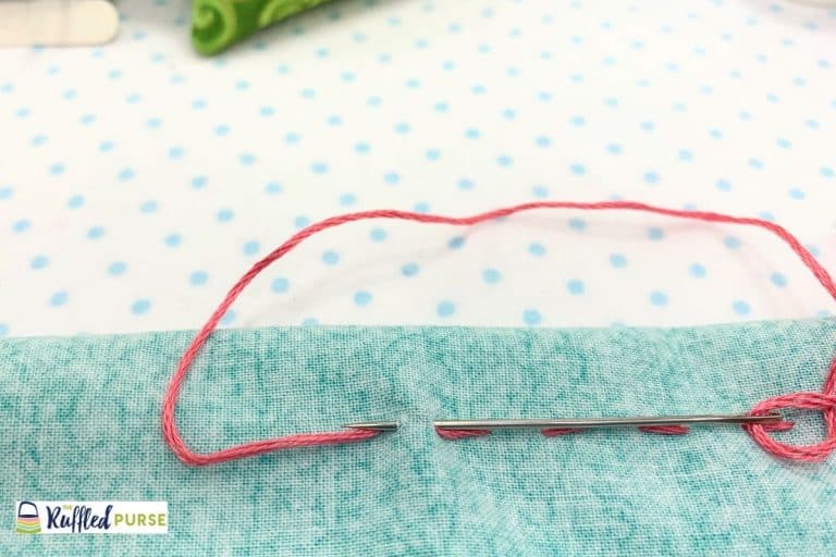 How to Finish a Stitch in Hand Sewing - The Ruffled Purse®