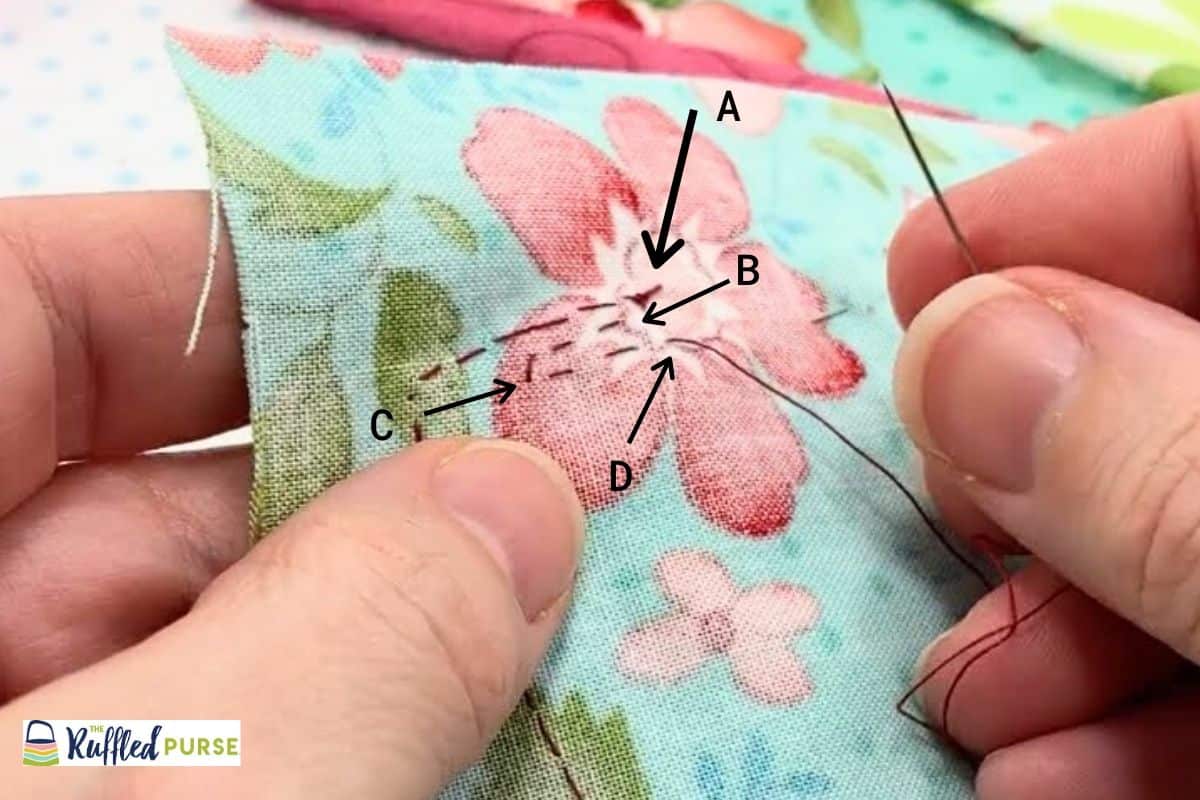 How to Finish a Stitch in Hand Sewing - The Ruffled Purse®