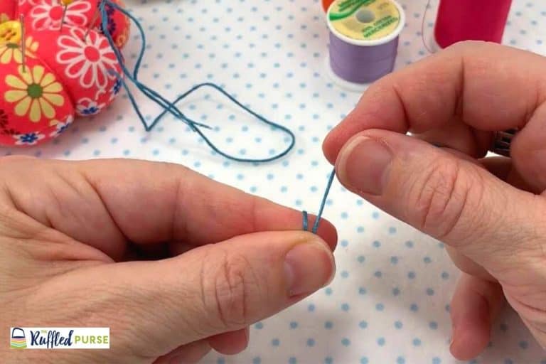 3 Ways to Tie a Knot in Thread - The Ruffled Purse®
