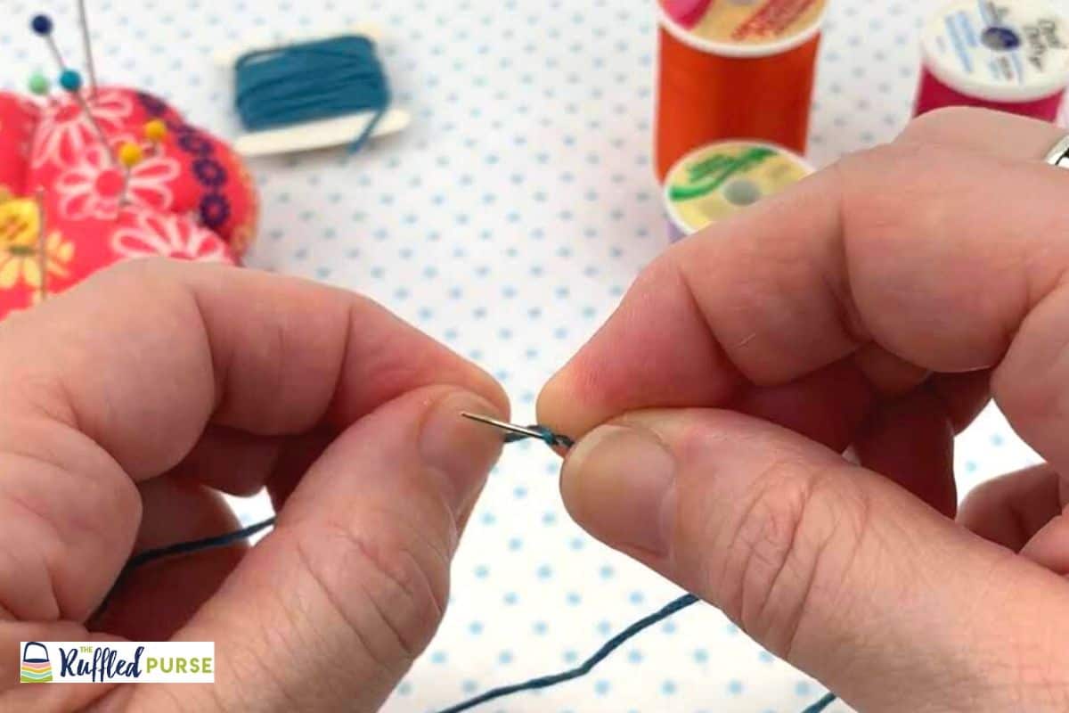 3 Ways to Tie a Knot in Thread - The Ruffled Purse®