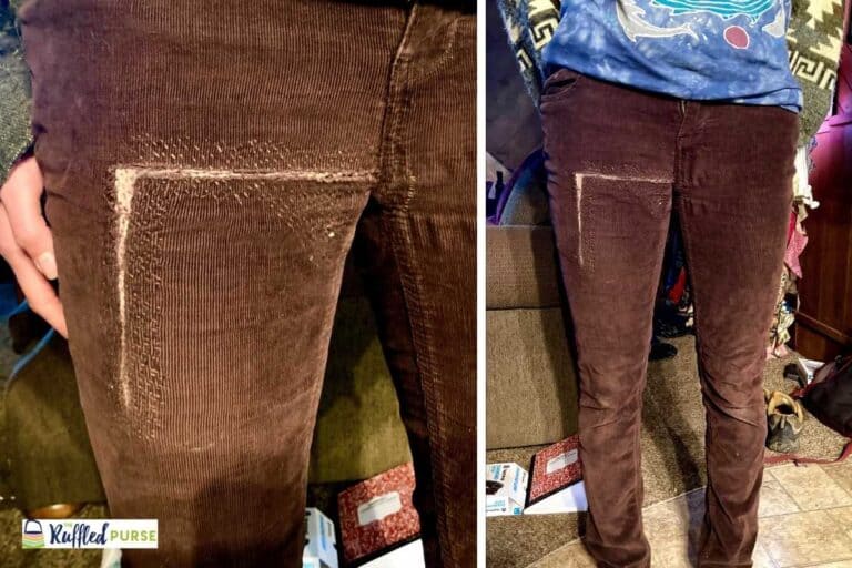 How to Fix a Rip in Pants - The Ruffled Purse®