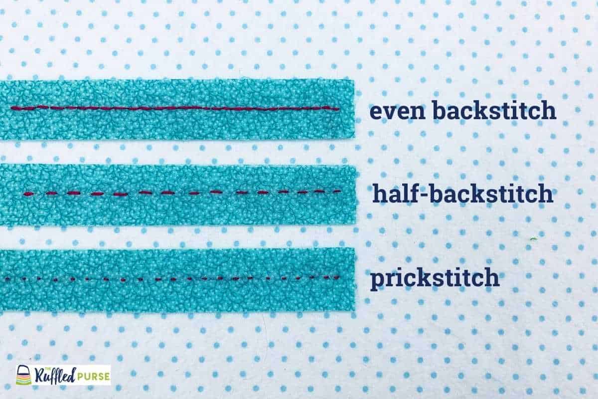 How to Backstitch by Hand - The Ruffled Purse®