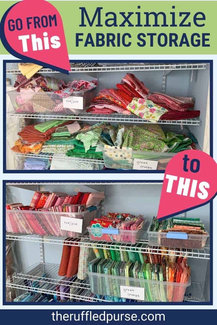 Storing Fabric to Maximize Space and Reduce Hassle - The Ruffled Purse®
