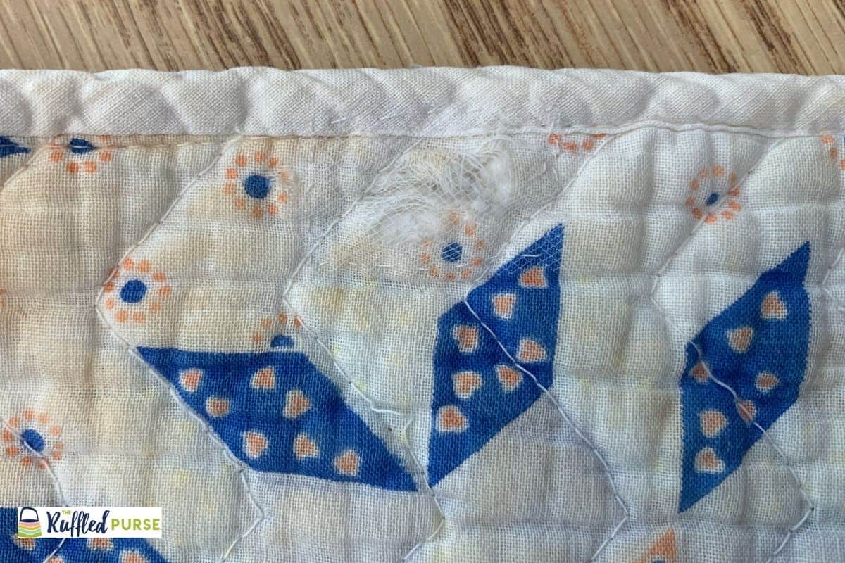 DIY Quilt Repair - The Ruffled Purse®